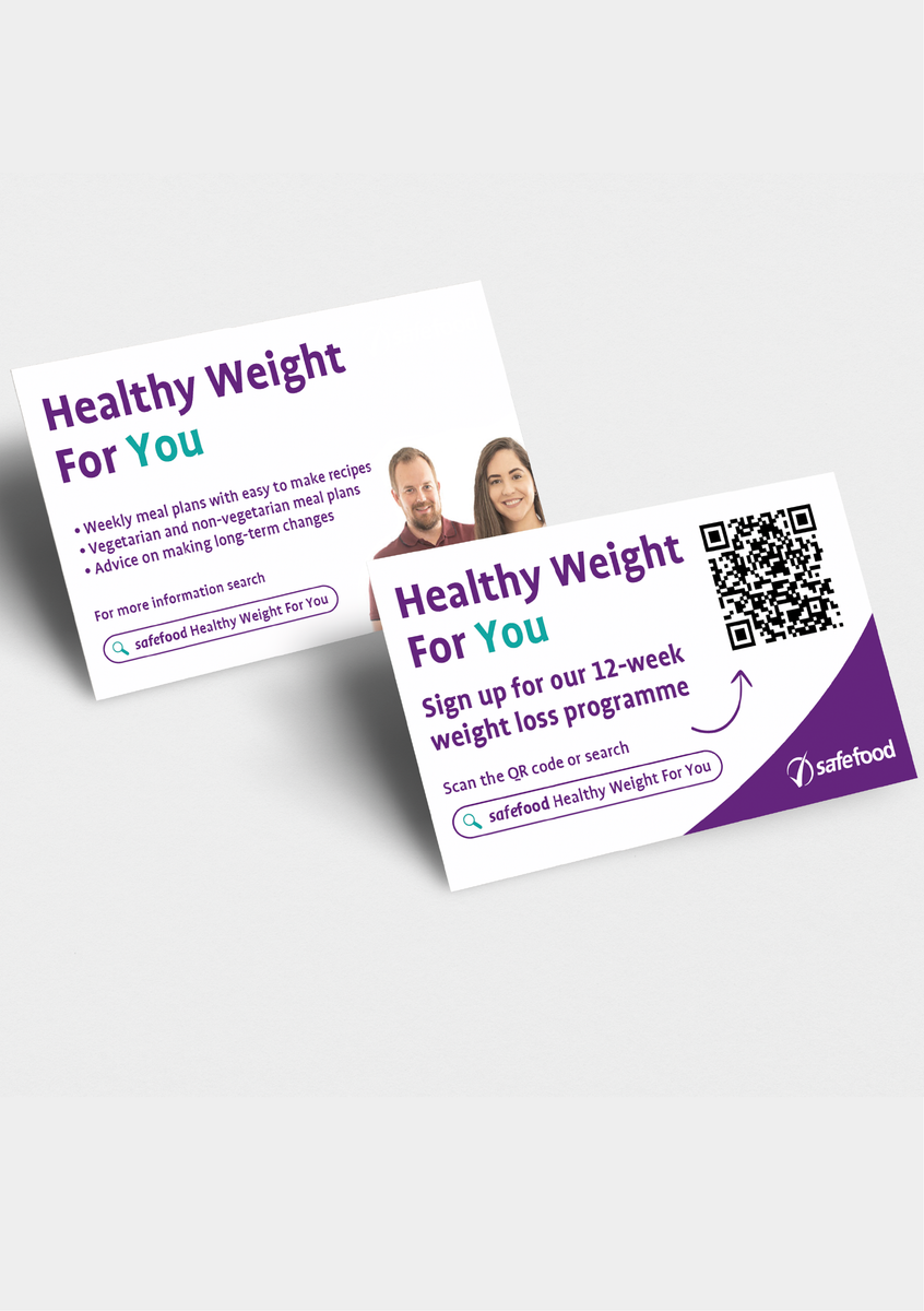 Healthy Weight For You Information Cards (Pack of 25) – safefood Resources